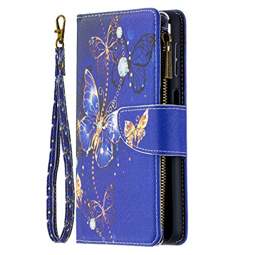 ONV Samsung Galaxy A32 5G Case - Samsung Galaxy A32 5G Wallet Case Leather with Card Slot Standfunction Magnetic Closure Flip Cover Compatible with Samsung Galaxy A32 5G [Butterflies]- Butterfly I