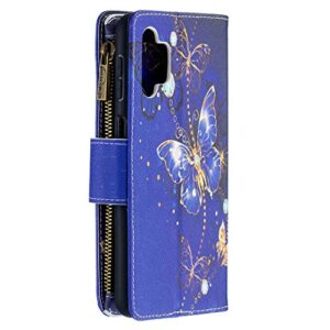 ONV Samsung Galaxy A32 5G Case - Samsung Galaxy A32 5G Wallet Case Leather with Card Slot Standfunction Magnetic Closure Flip Cover Compatible with Samsung Galaxy A32 5G [Butterflies]- Butterfly I