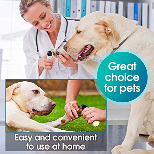 Dog Nail Grinder for Small, Medium and Large Dogs - Gentle Portable Paws Grooming and Smoothing - Professional 2-Speed Electric Rechargeable Dog Toe Trimmer