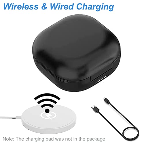 Compatible for Galaxy Buds Pro Charging Case, Charger Station Charge Dock for Samsung Galaxy Buds Pro SM-R190, Bluetooth Pairing, Wireless & Wired Charging Station (Black)