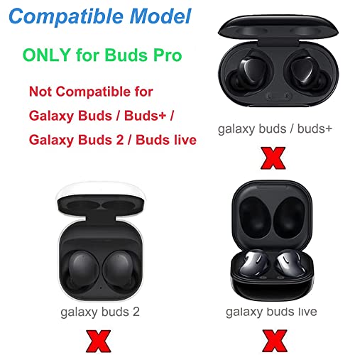 Compatible for Galaxy Buds Pro Charging Case, Charger Station Charge Dock for Samsung Galaxy Buds Pro SM-R190, Bluetooth Pairing, Wireless & Wired Charging Station (Black)