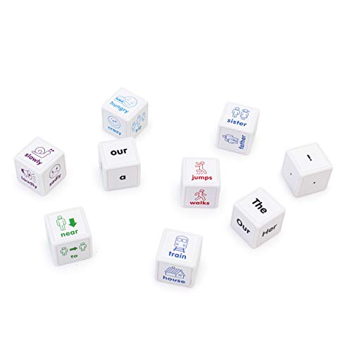 Junior Learning JL644 Sentences Cubes, Multicolor