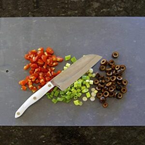 Thin Clear Flexible Plastic Cutting Board Chopping Mat 12" x 15" (2 Pack)