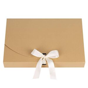 PENINSULA LOVE 10Pack Present Box with Ribbon Bowknot Kraft Paper Gift Bag Underwear Necklace Box Scarf Bag for Wedding Party Valentines Day