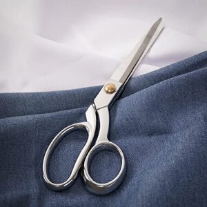 8.5 inch Sharp Fabric Scissors Sewing Scissors Professional Metal Scissors for Leather Cloth Cutting Lightweight Tailoring Shears Crafting Scissors for Home Office