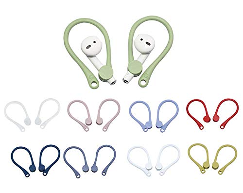 Zotech 9 Pair Anti Slip Ear Hooks Compatible with AirPods 1, 2 and Pro (Color Pack)