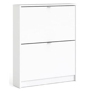 Tvilum, White Bright 2 Drawer Shoe Cabinet