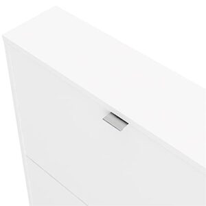 Tvilum, White Bright 2 Drawer Shoe Cabinet