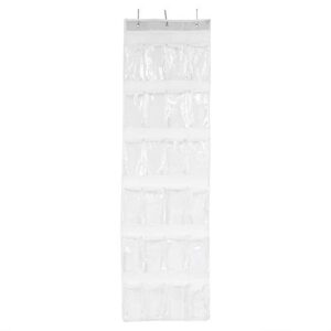 alvinlite hanging shoe organizer - over the door shoe organizer with 24 mesh large pockets door shoe rack for men women kids hanging door shoe holder