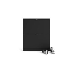 Tvilum, Black Matte Bright 2 Drawer Shoe Cabinet