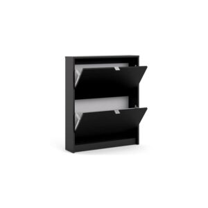 Tvilum, Black Matte Bright 2 Drawer Shoe Cabinet