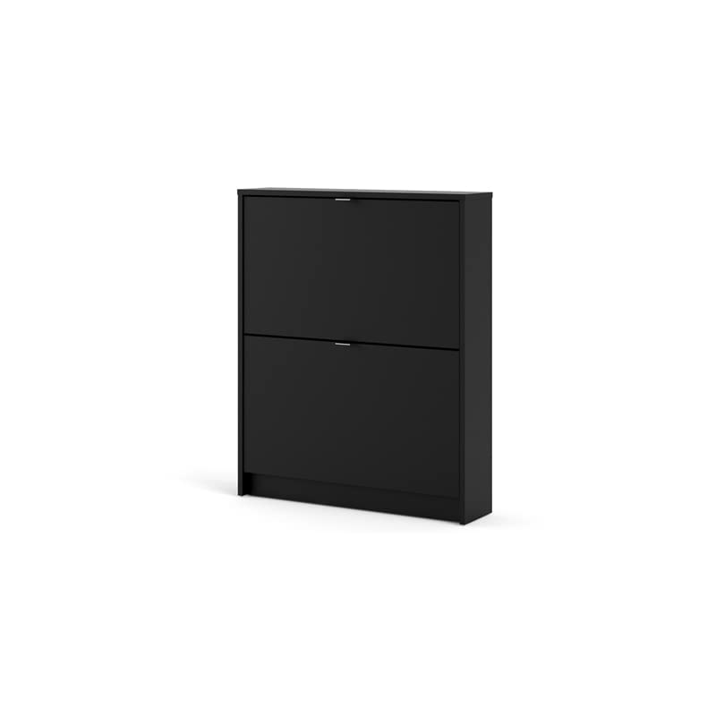 Tvilum, Black Matte Bright 2 Drawer Shoe Cabinet