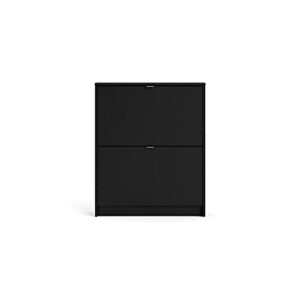 Tvilum, Black Matte Bright 2 Drawer Shoe Cabinet