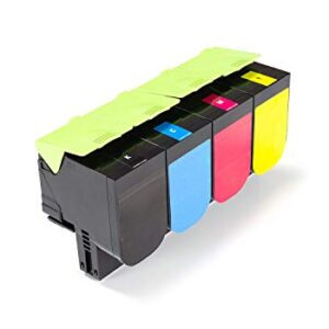 Green2Print High Yield Tonerset, 4 cartridges 1x 8500, 3X 5000 Pages Replaces Lexmark 78C1XC0, 78C1XK0, 78C1XM0, 78C1XY0 High Yield Toner Cartridge for Lexmark CX421adn, CX421, CX522ade, CX522