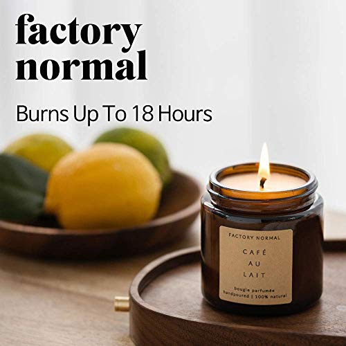 Shea Butter Scented Soy Candles, Factory normal Handmade Amber jar Candle, 4oz, 18 Hour Burn Time