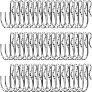 funrous s shaped metal hooks clip, s shaped hooks stainless steel metal hangers, suitable for indoor and outdoor, bathroom, kitchen lights, hanging hooks for diy crafts, key chain, silver (80 pieces)