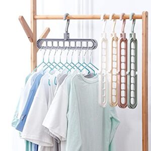 Magic Hanger Space-Saving Hanger Multifunctional Smart Wardrobe Magic Hanger Premium Wardrobe Clothing Stacking Hanger 9 Slots (Pack of 4)