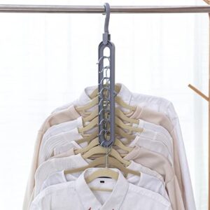 Magic Hanger Space-Saving Hanger Multifunctional Smart Wardrobe Magic Hanger Premium Wardrobe Clothing Stacking Hanger 9 Slots (Pack of 4)