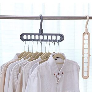 Magic Hanger Space-Saving Hanger Multifunctional Smart Wardrobe Magic Hanger Premium Wardrobe Clothing Stacking Hanger 9 Slots (Pack of 4)