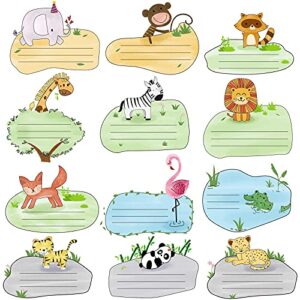 48 pieces jungle animal cutouts safari friend animal cutouts colorful animal paper cutouts with glue point dots for bulletin board classroom school safari animals theme party