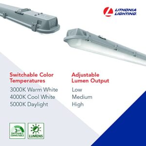 Lithonia Ligthing CSVT L96 10000LM MVOLT 40K 80CRI Contractor Select Vapor Tight MVOLT LED Strip Light, 10300 Lumens, 4000K, 8-Foot, Matte White