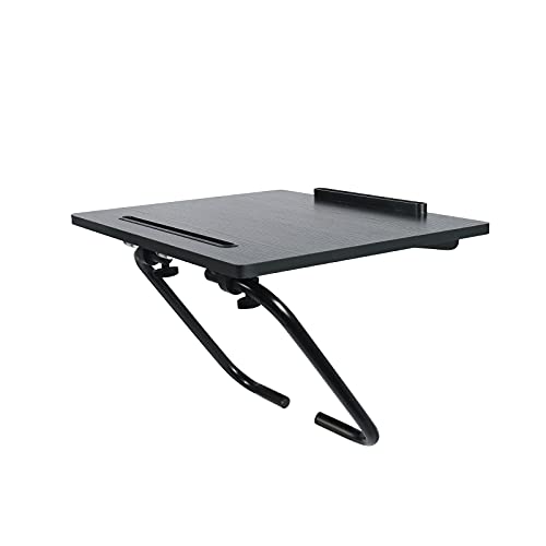 CALEPTONG Standing Desk on Chair, Work Standing Desk Sit Stand Up Desk for Home Office, Black