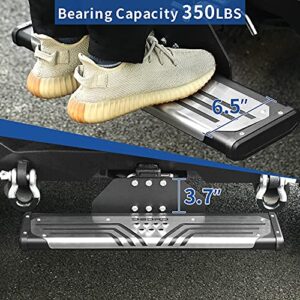 OEDRO Aluminum Towing Hitch Steps for Truck/Car/SUV Vehicles with 2" Hitch Receiver, Rear Bumper Guard Protector, Silver