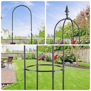 Garden Trellis for Climbing Plants Tower Obelisk Garden Trellis 6ft Tall Plant Support Vine Supports Plant Tower for Climbing Vines and Flowers Stands 1 Pack