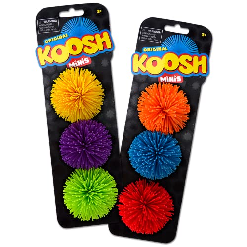 Koosh Minis 3-Pack - The Easy to Catch, Hard to Put Down Ball! - Fidget Toy - for Ages 3+ - Individual Colors May Vary