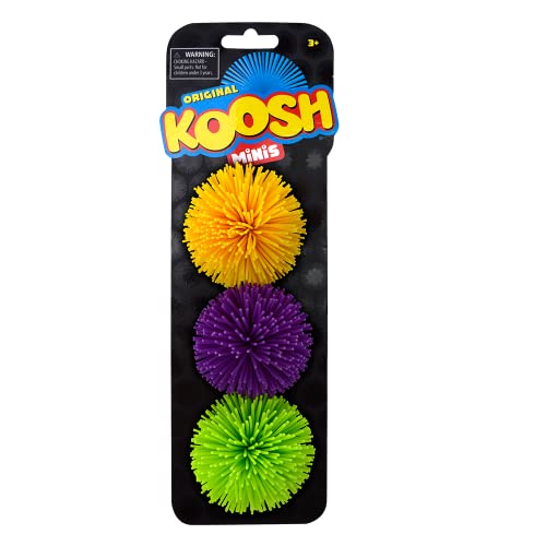 Koosh Minis 3-Pack - The Easy to Catch, Hard to Put Down Ball! - Fidget Toy - for Ages 3+ - Individual Colors May Vary