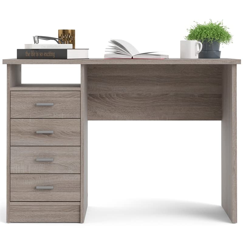 Tvilum, Truffle Warner Desk with 4 Drawers