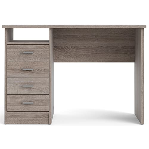 Tvilum, Truffle Warner Desk with 4 Drawers