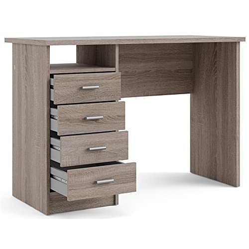 Tvilum, Truffle Warner Desk with 4 Drawers