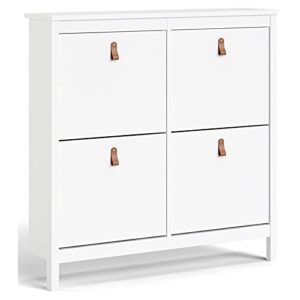 Tvilum, White Madrid 4 Drawer Shoe Cabinet