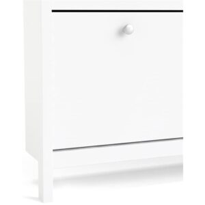 Tvilum, White Madrid 4 Drawer Shoe Cabinet