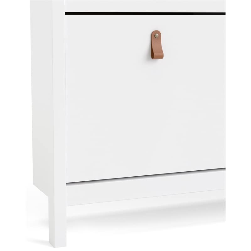 Tvilum, White Madrid 4 Drawer Shoe Cabinet