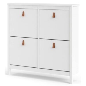 Tvilum, White Madrid 4 Drawer Shoe Cabinet