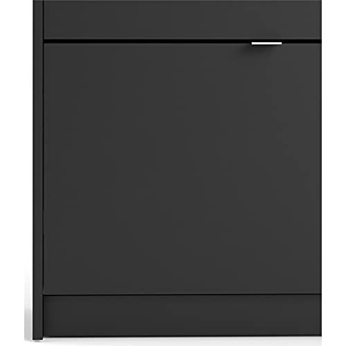 Tvilum, Black Matte Bright 2 Drawer Shoe Cabinet