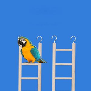 3 pcs Wooden Ladder for Bird Parrot Ladder Climbing Toy Birdie Basics (4 Step, 6 Step 8 Step)