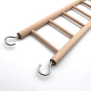 3 pcs Wooden Ladder for Bird Parrot Ladder Climbing Toy Birdie Basics (4 Step, 6 Step 8 Step)