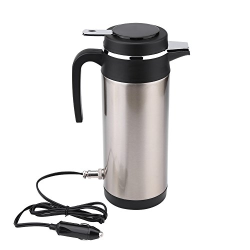 Car Kettle Boiler 450ml Car Heating Travel Cup Stainless Steel Mug Car Coffee Cup Warmer with DC 12V Charger for Car