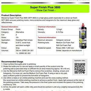 Menzerna Super Finish Plus 3800 (8oz)