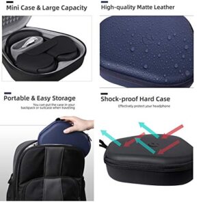 HIFYLUX Hard Travel Carrying Case Smart Dormancy Waterproof Leather Protective Bag for Apple Airpods Max (Case Only)