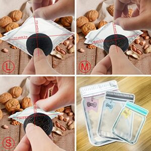 Enkrio 30Pcs Mason Jar Zipper Bags Reusable Food Storage Bags for Snack Nuts Cookies Portable Leakproof Food Saver Bag for Kitchen Travel Camping Picnic Organizer (10S 10M 10L)