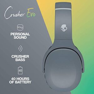 Skullcandy Crusher Evo Wireless Over-Ear Headphone - Chill Grey (Renewed)