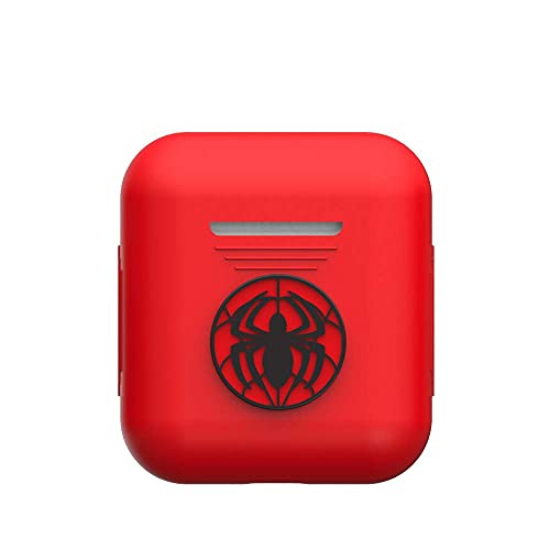 NARYM Silicone Case with Avengers Character Compatible with Airpods 1 & AirPods 2, Spider-Man, Red