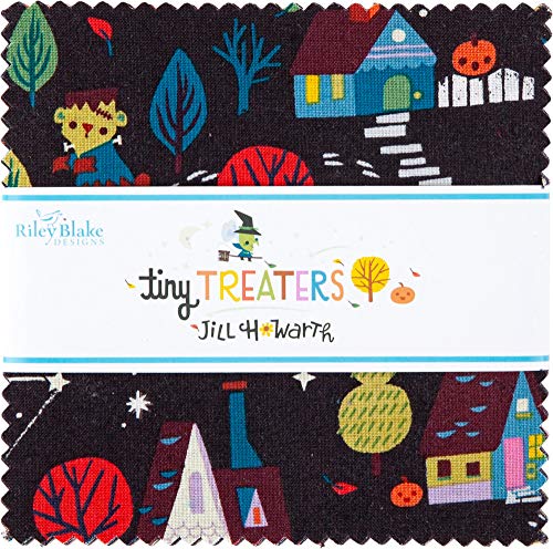 Jill Howarth Tiny Treaters 5" Stacker 42 5-inch Squares Charm Pack Riley Blake Designs 5-10480-42