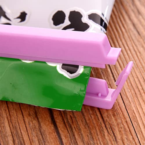 12pcs Food Bag Sealing Clips, 3 Size Chip Clips, Multi-Colors Fresh-Keeping Clamp for Snack Bag