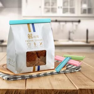 12pcs Food Bag Sealing Clips, 3 Size Chip Clips, Multi-Colors Fresh-Keeping Clamp for Snack Bag