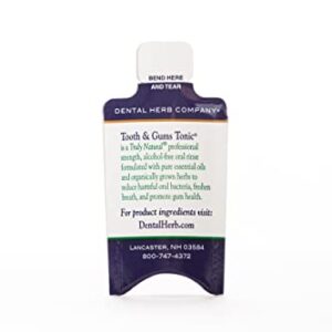 Dental Herb Company - Tonic Traveler - Single Use Tonic Mouthwash (12 Pack) with Bamboo Toothbrush